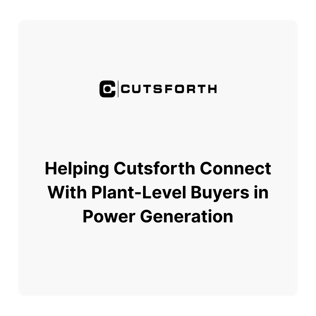 Cutsforth Case Study | Power Generation Sales Growth